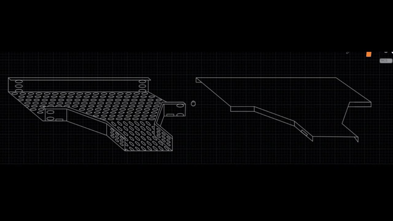 Cable tray tee and tee cover designing (Autocad Eletrical) - YouTube