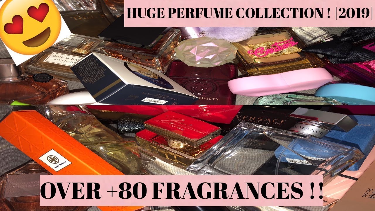 HUGE LUXURY PERFUME COLLECTION |2019| |80++ FRAGRANCES| - YouTube