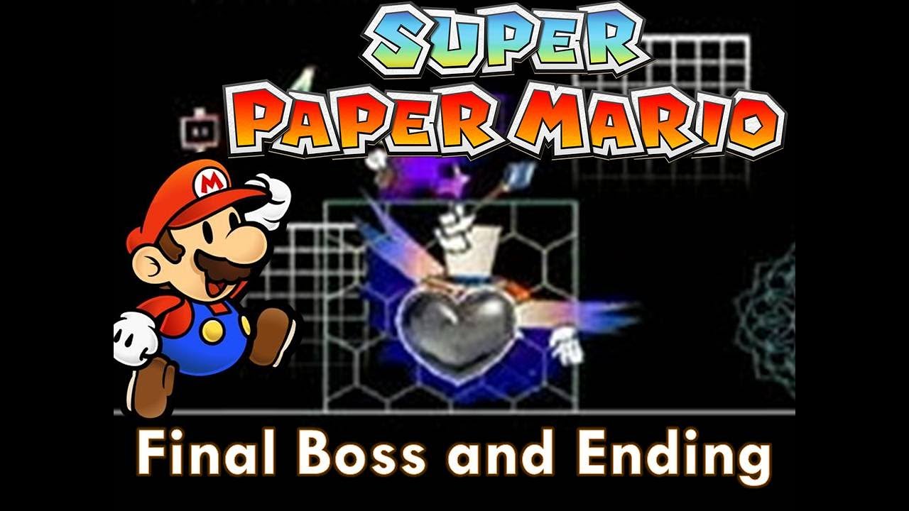 Super Paper Mario: Gameplay Walkthrough Part 35 - Final Boss and End ...