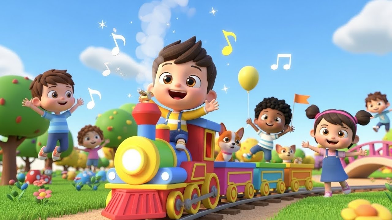 Choo Choo Train | Popular Nursery Rhyme For Kids | Sing Along With Kids ...