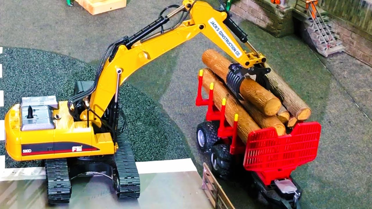 RC Metal Grabber Excavator - YouTube
