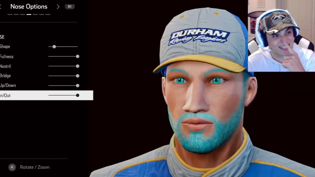 Idk player makes his nascar heat 5 driver. - YouTube