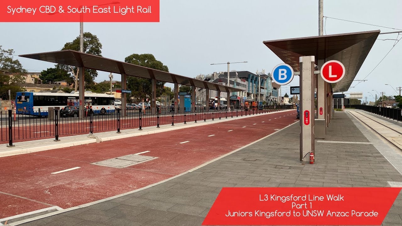 Sydney Trains Vlog 1667: L3 Kingsford Light Rail Line Walk Part 1 - Jrs ...
