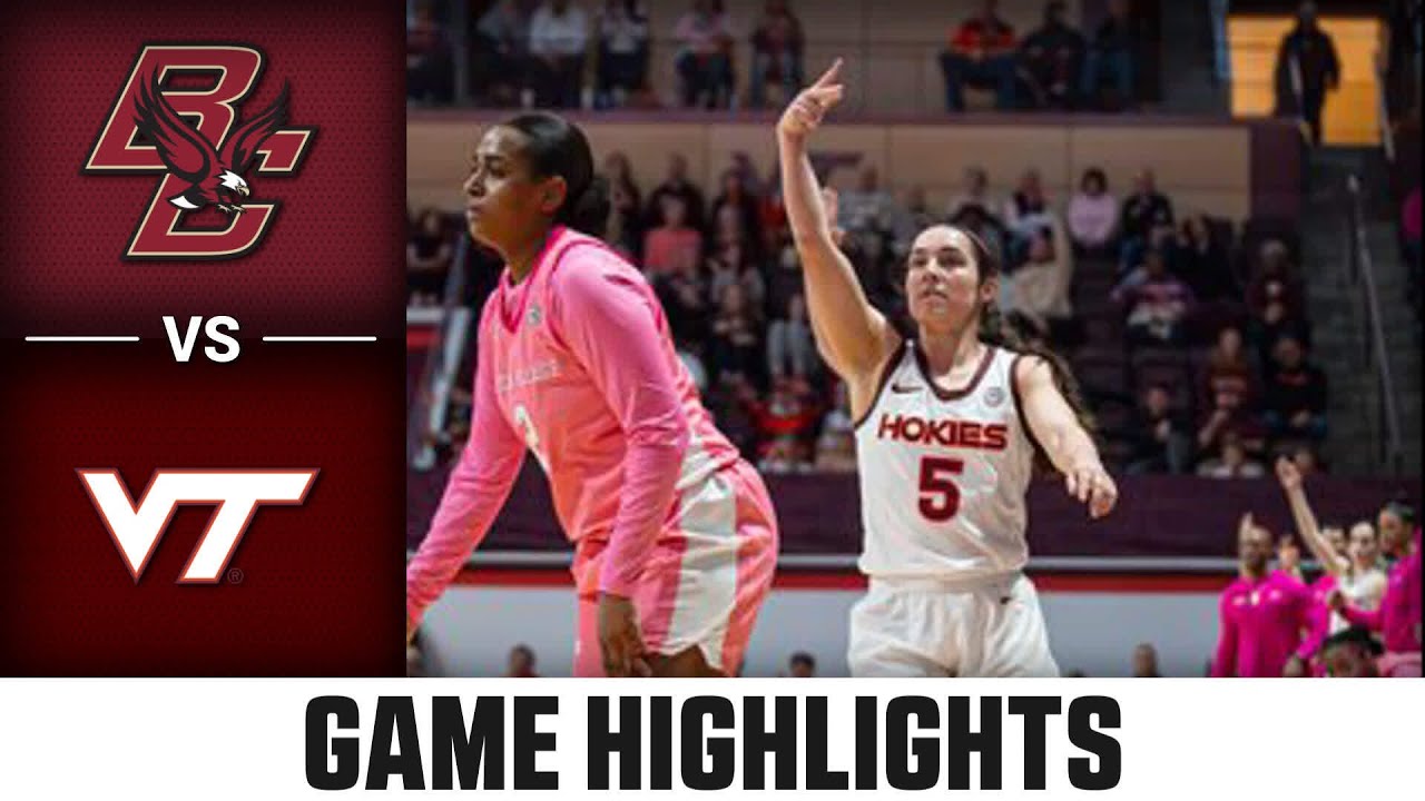 Boston College vs. Virginia Tech Game Highlights | 2023-24 ACC Women’s ...