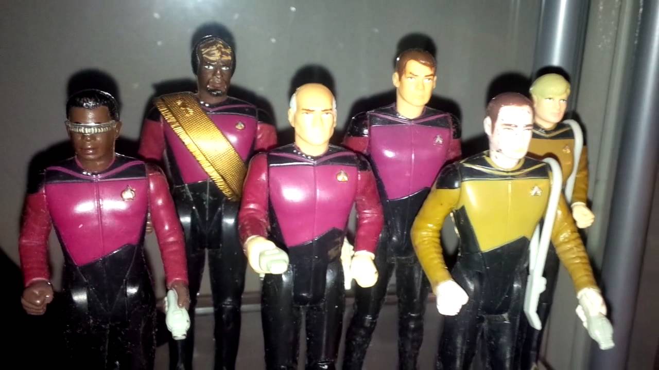 Galoob Star Trek The Next Generation Figures - YouTube