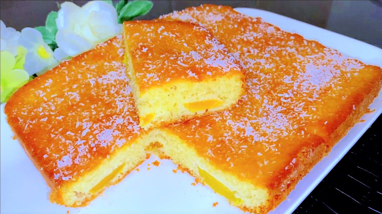 Gâteau très moelleux aux abricots et à l'amandes / une recette très ...