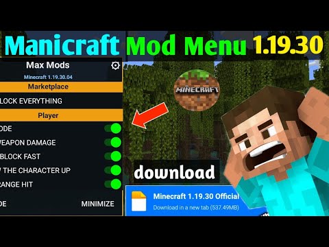 MINECRAFT MOD MENU 1.19.30 BEST VERSION || [100% WORKING] - YouTube