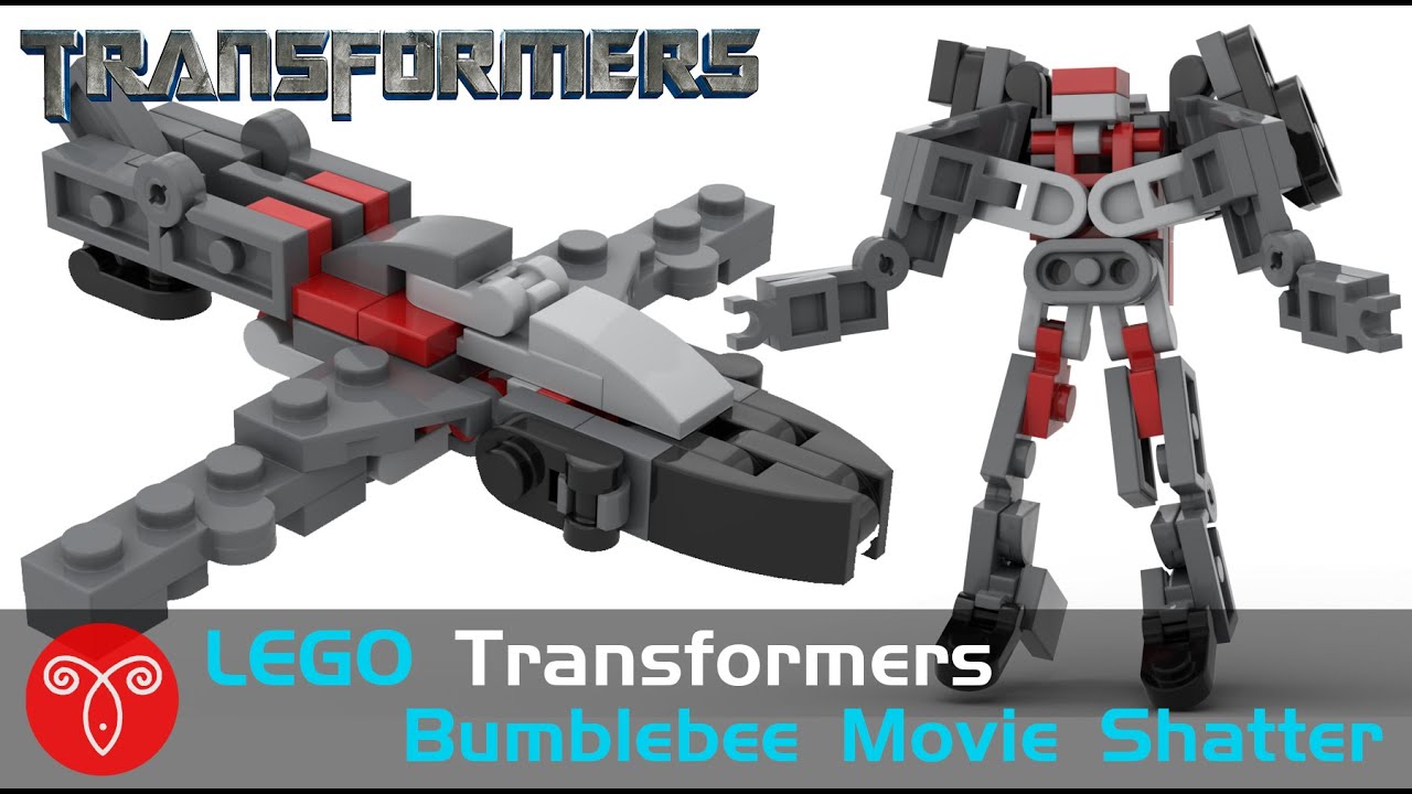 Lego Transformers MOC Micro Movie Bumblebee Shatter Mini Jet Fighter ...