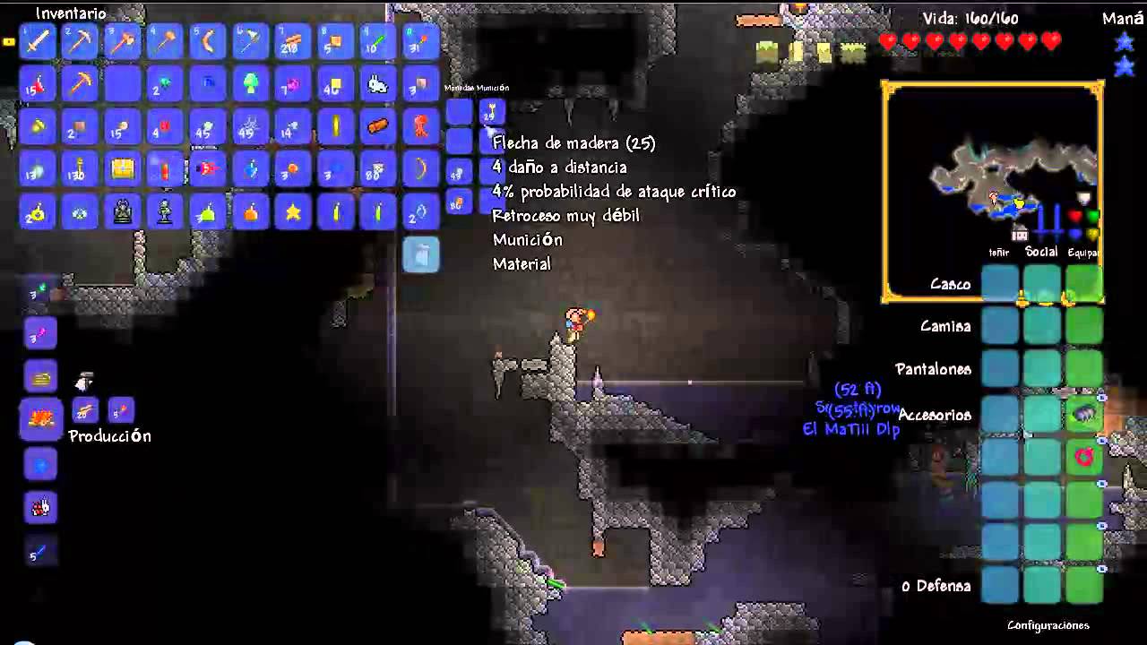 terraria online #4 la maldicion de la mina D: - YouTube
