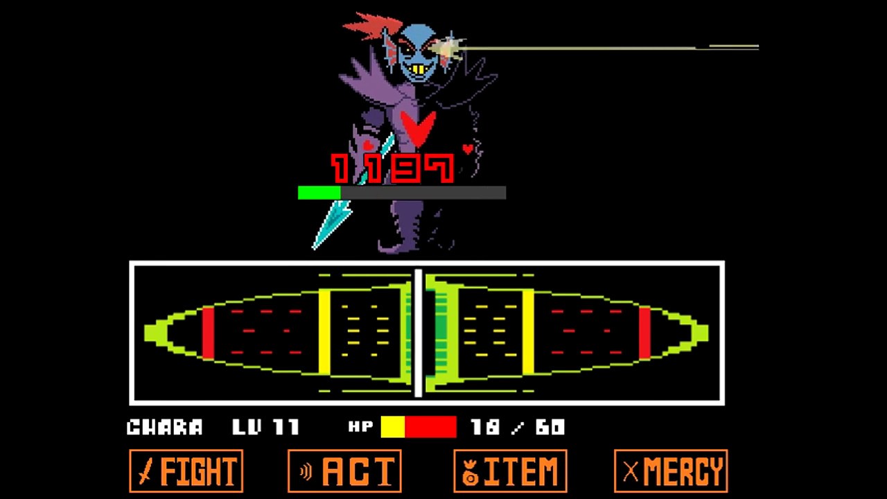 Undertale - Geno Undyne w/ Stick and Bandage (2x Speed) - YouTube