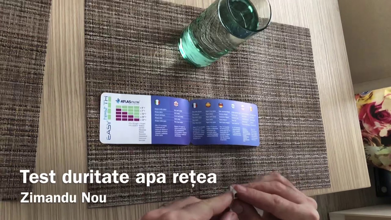 Test duritate apa rețea - YouTube