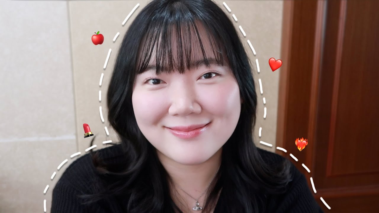 Grwm 오랜만에 돌아온 Grwm🍎 산뜻한 파데프리 메이크업 가보자고👊🏻 찐인생템들 보여드릴게요 진짜임 뉴진스