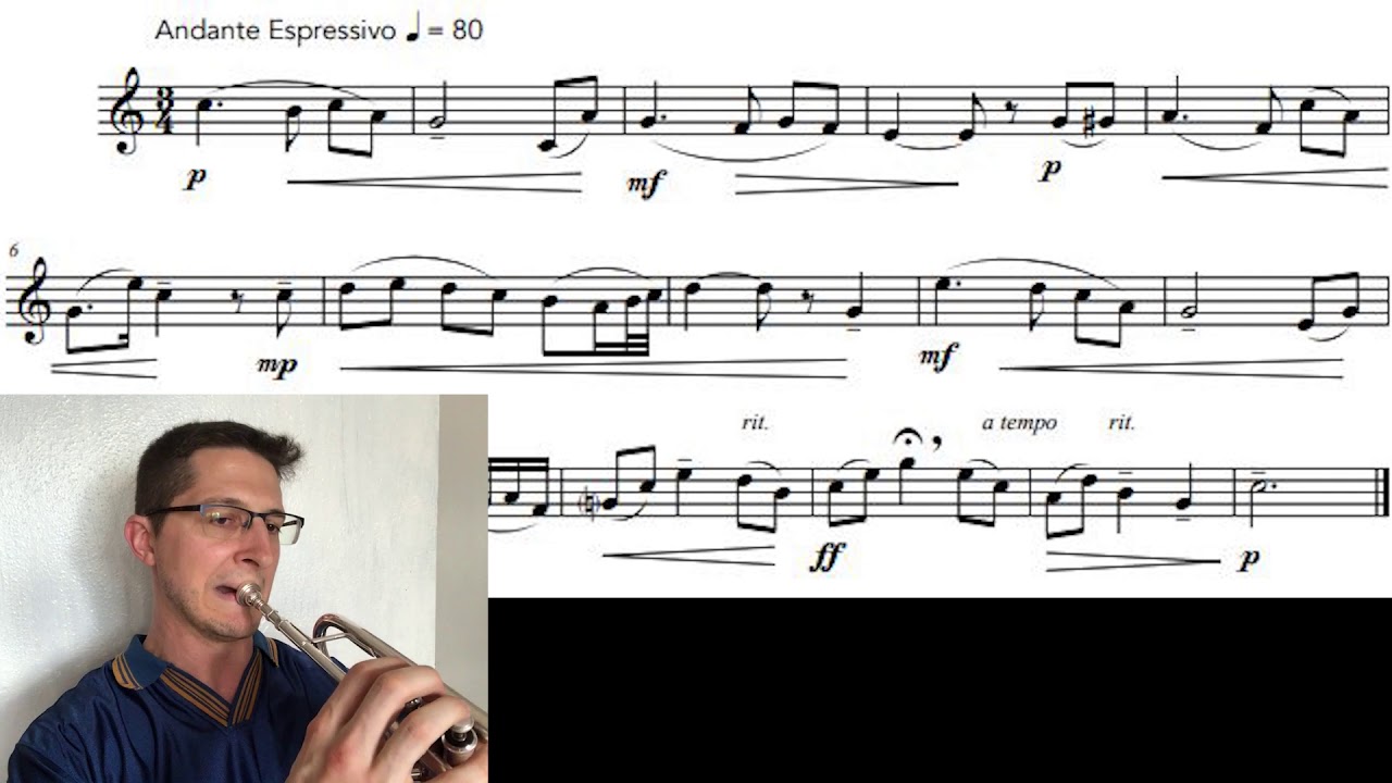 GMEA Middle School All State Band Etude for Trumpet Andante Espressivo ...