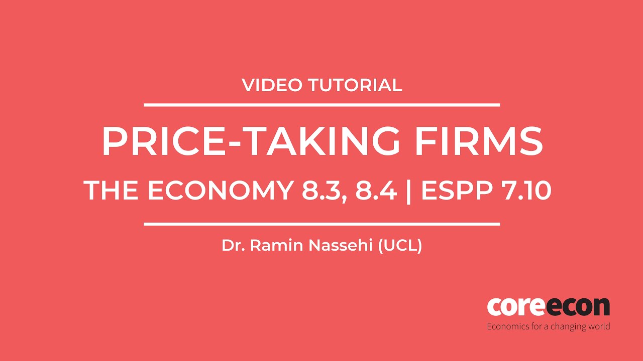 Video tutorial: Price-taking firms - YouTube
