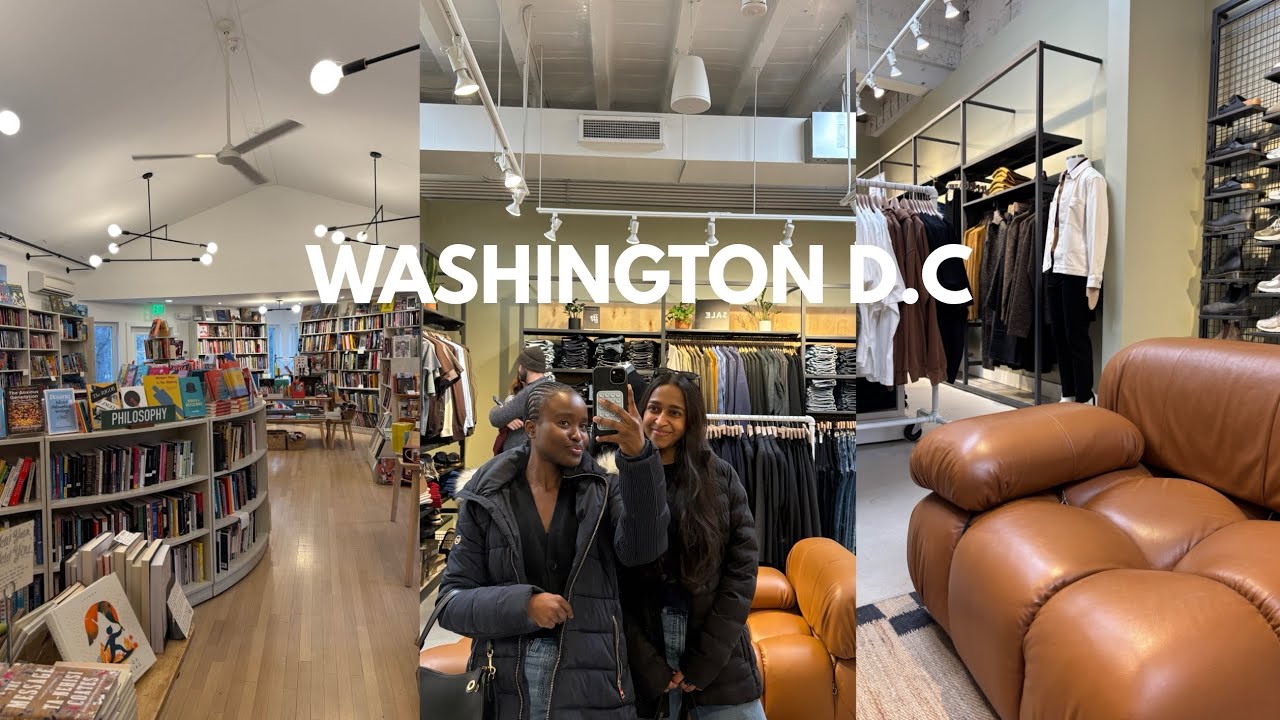 dc vlog | a few days in my life, exploring georgetown, bookstore visits ...