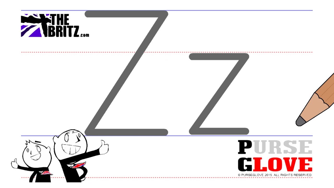 Writing English Alphabet - Zz - YouTube