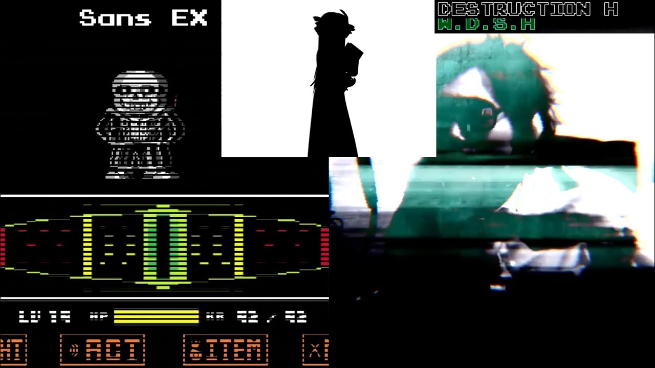 Sans EX vs DESTRUCTION H&W.D.S.H&Mutant H ボイパ比較 Bad Apple!! - YouTube