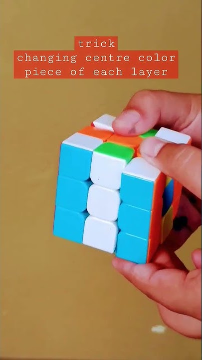 3x3 Rubik Cube l tricks l changing centre piece of each side - YouTube