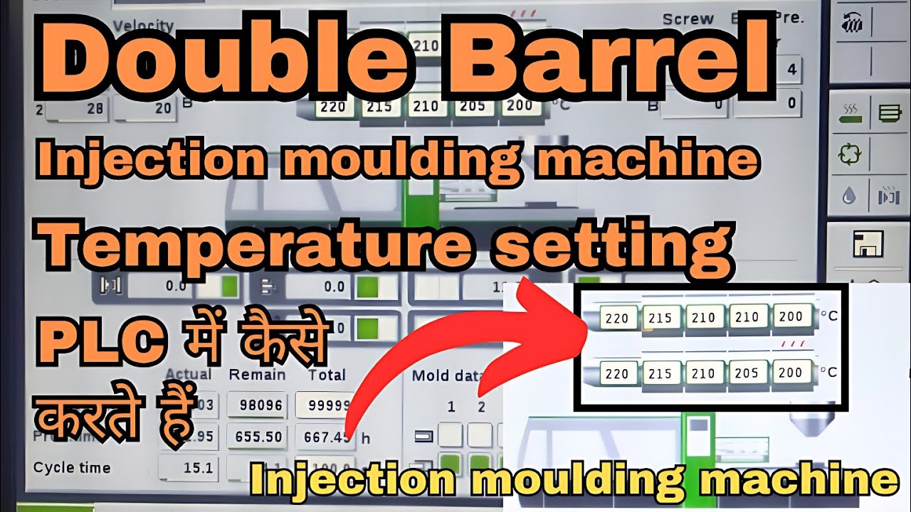Double Barrel Injection Moulding Machine|Temperature setting in double ...