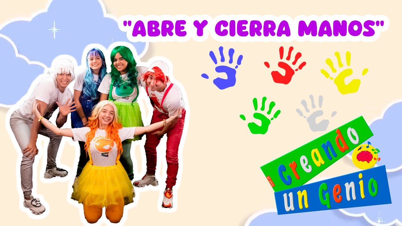 ABRE Y CIERRA MANOS LYRICS - CREANDO UN GENIO - YouTube