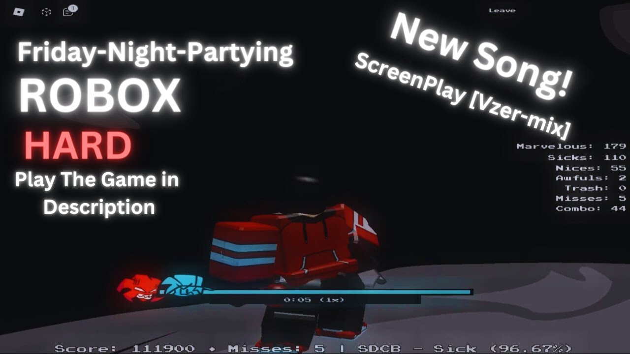 Friday-Night-Partying New Song: ScreenPlay [Vzer-mix] (Hard) ROBLOX ...