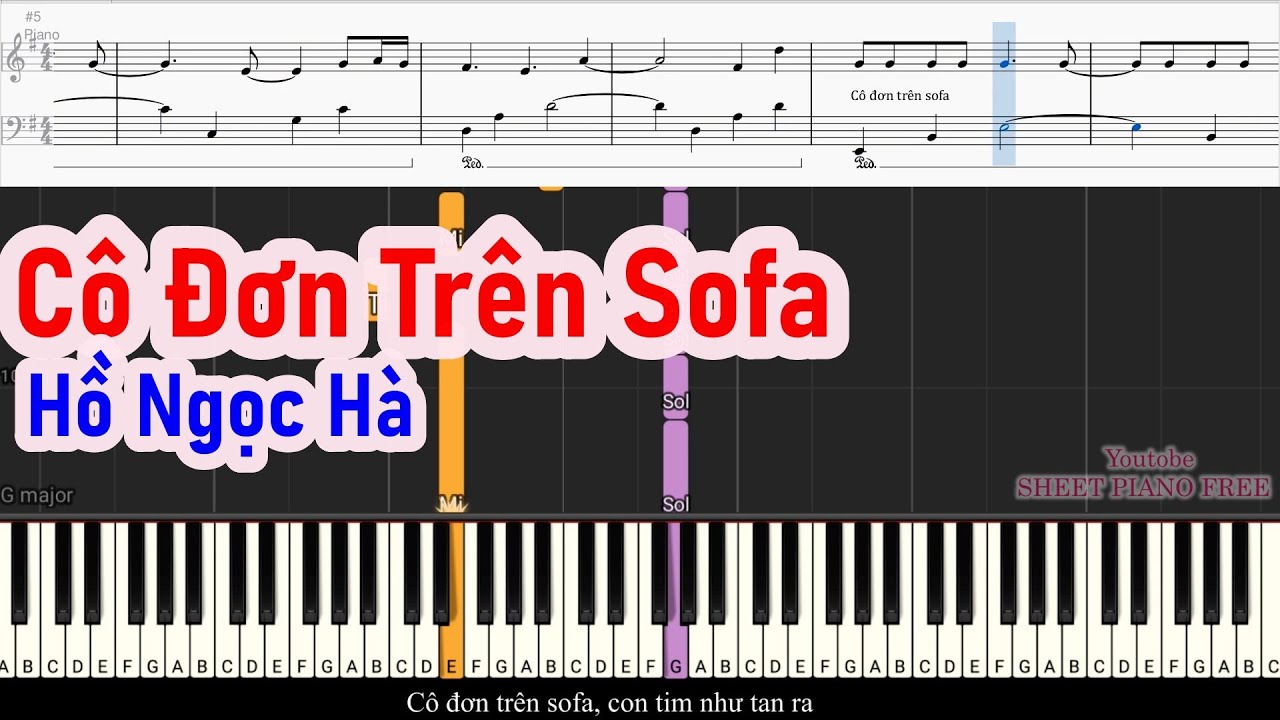 Cô Đơn Trên Sofa - Hồ Ngọc Hà | Sheet Free - YouTube