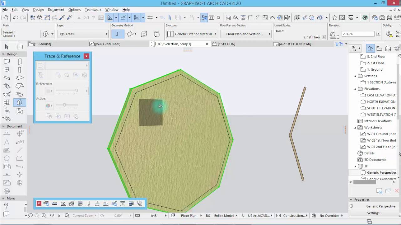Modern Building Design - Archicad 20 - part 4 - Create pattern - YouTube