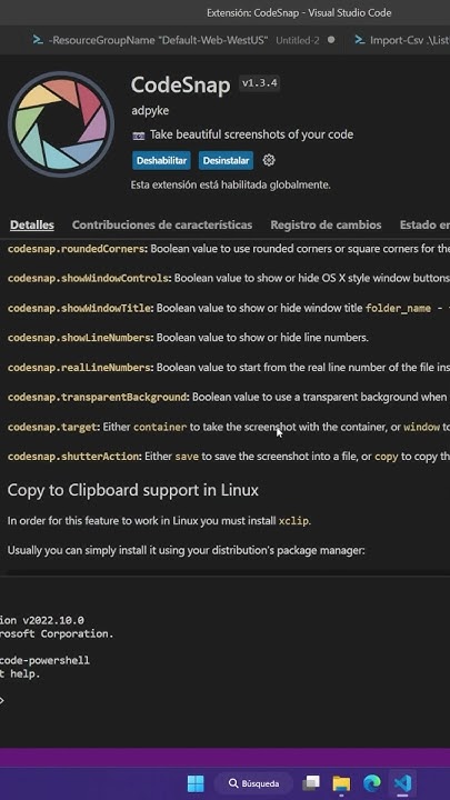 Comparte tu código en redes sociales con CodeSnap - YouTube