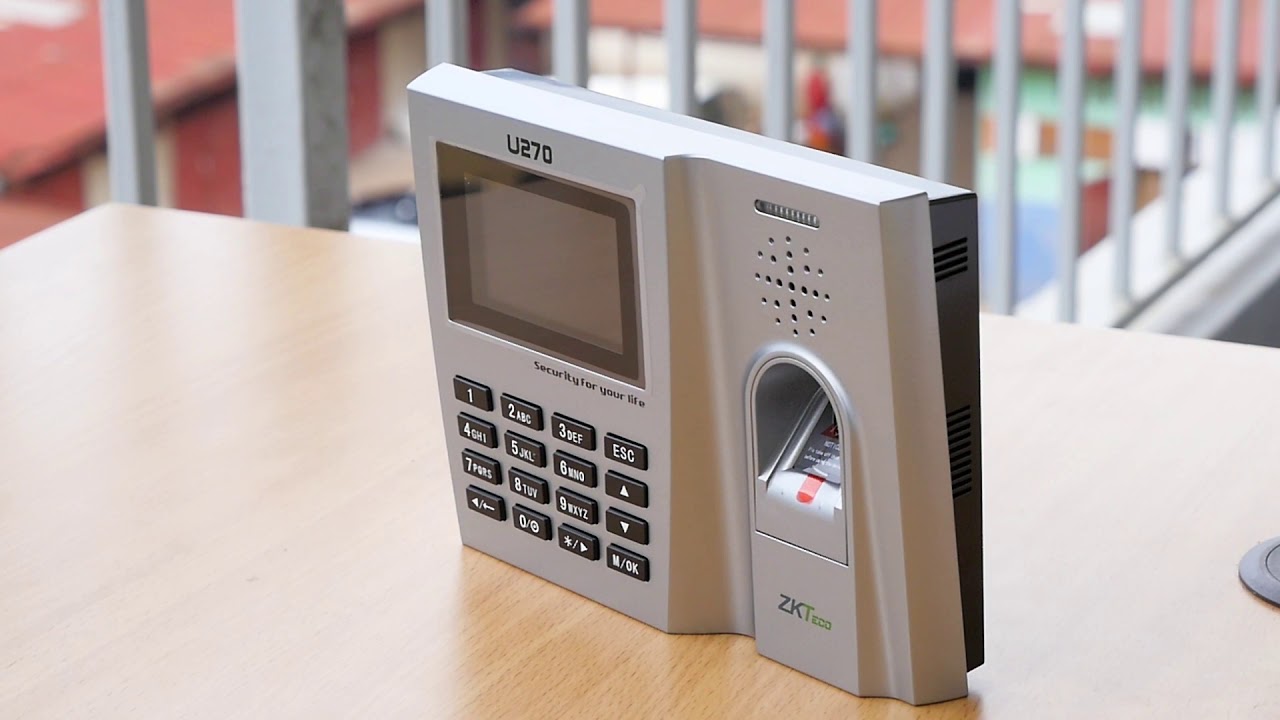 ZKTeco Finger Print Time Attendance Machine U 270 - YouTube