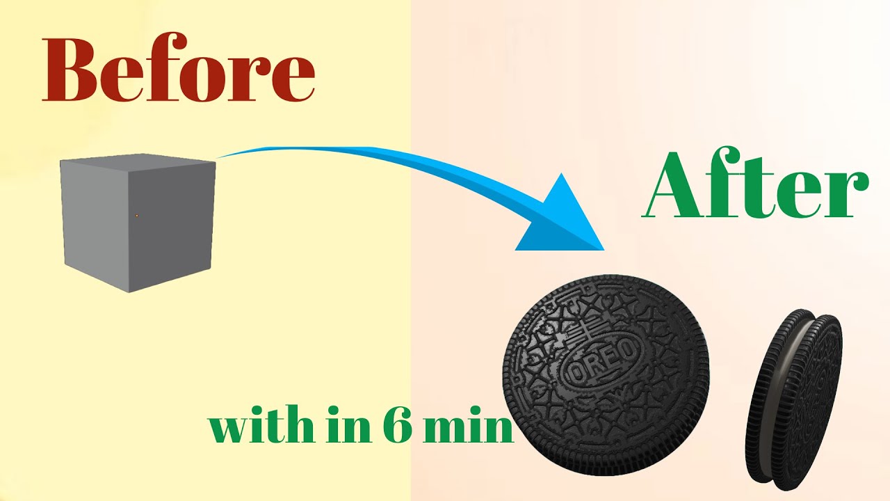 How to Model an Oreo in Blender – Beginner Tutorial 🍪🎨 - YouTube
