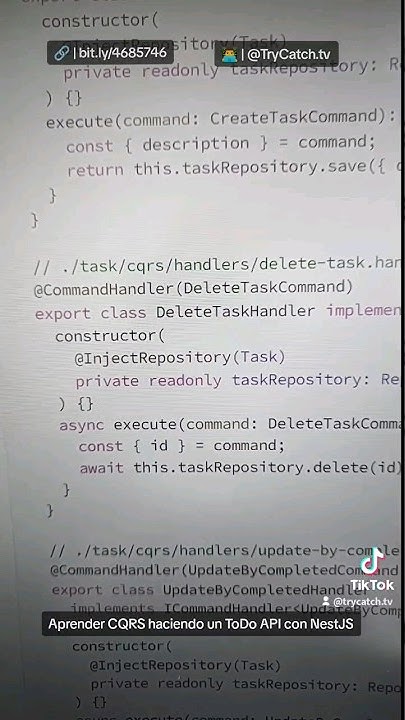Aprender CQRS haciendo un ToDo API con NestJS - YouTube