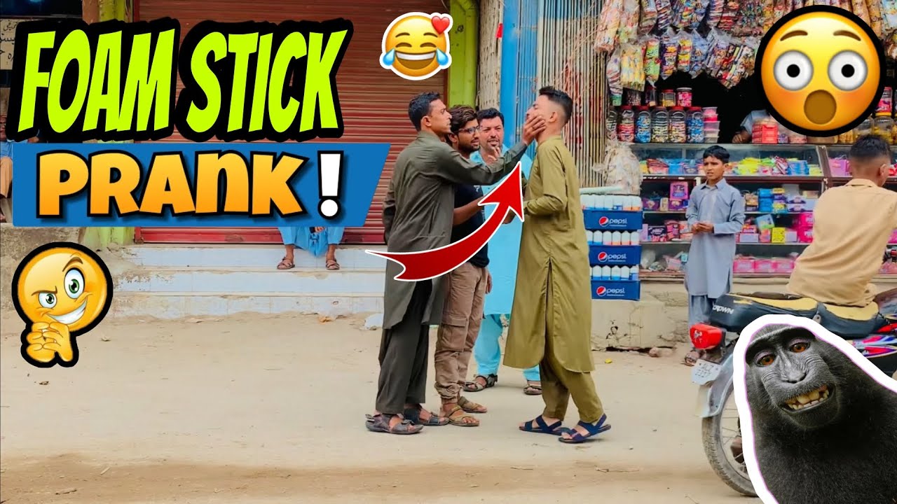 Foam stick prank | funny video #comedy || mr abid - YouTube