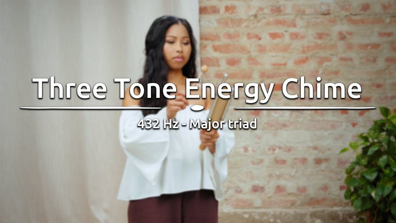 Three Tone Energy Chime, Major triad, 440 Hz, ECTT3, Meinl Sonic Energy ...