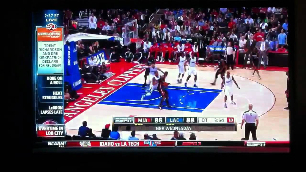 LeBron James chokes again. Overtime Miami loss to Clippers 1/11/12 ...