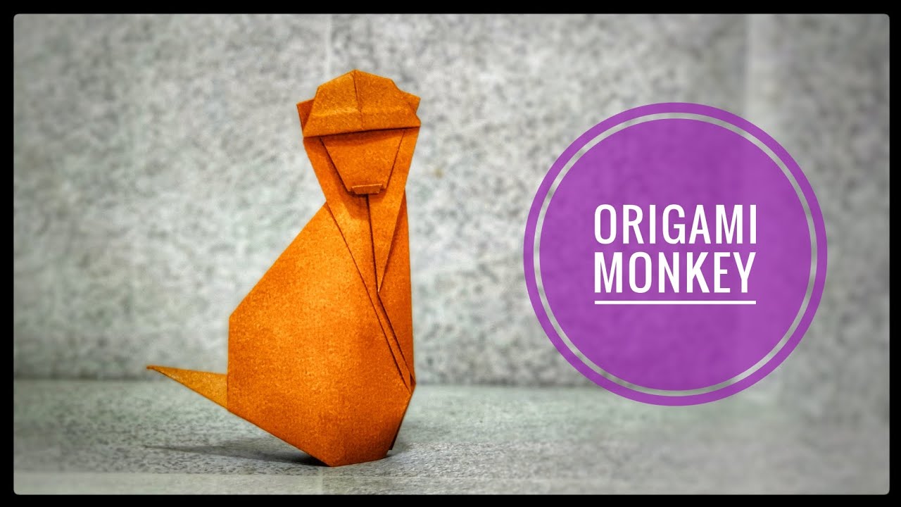 Origami Monkey | Origami animals | Origami tutorial | Paper craft - YouTube