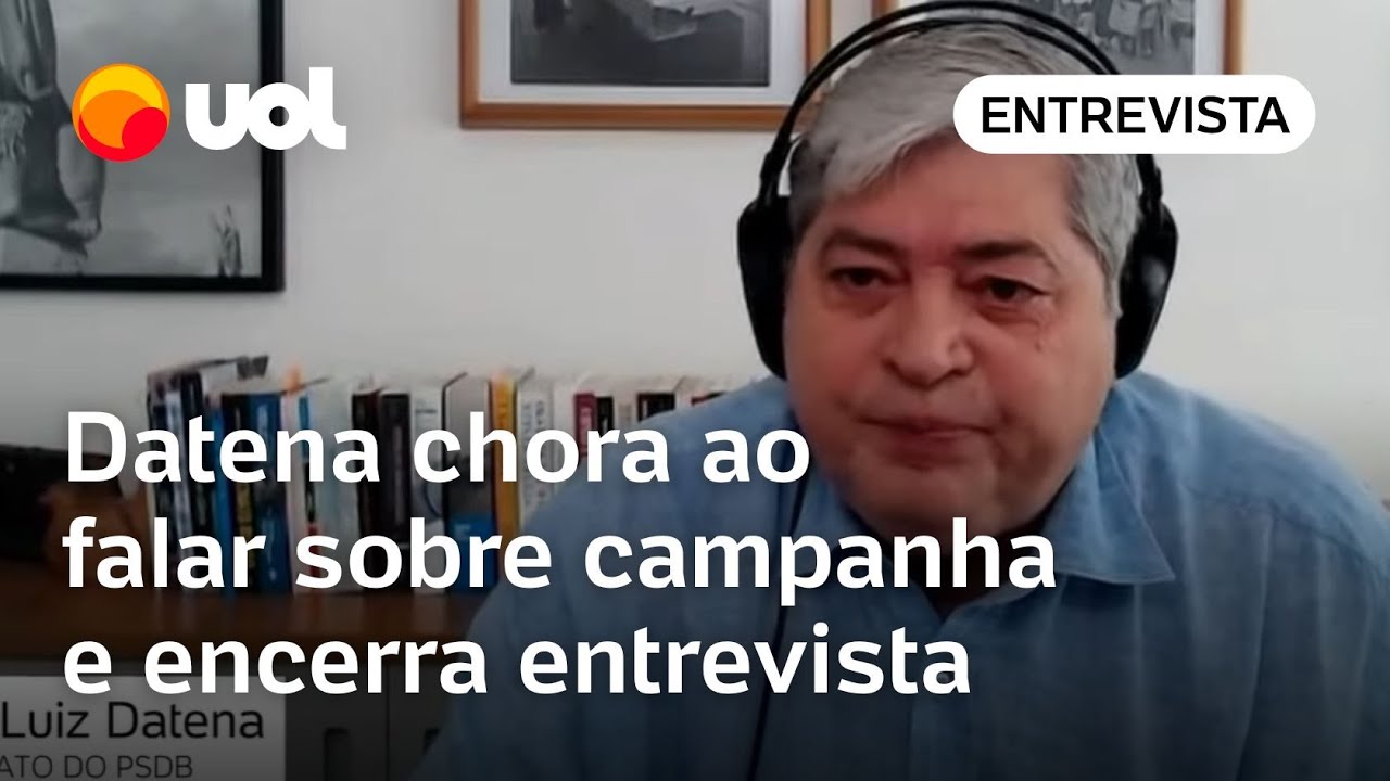 Datena chora, diz que 'não conseguiu fazer as pessoas votarem' nele e ...