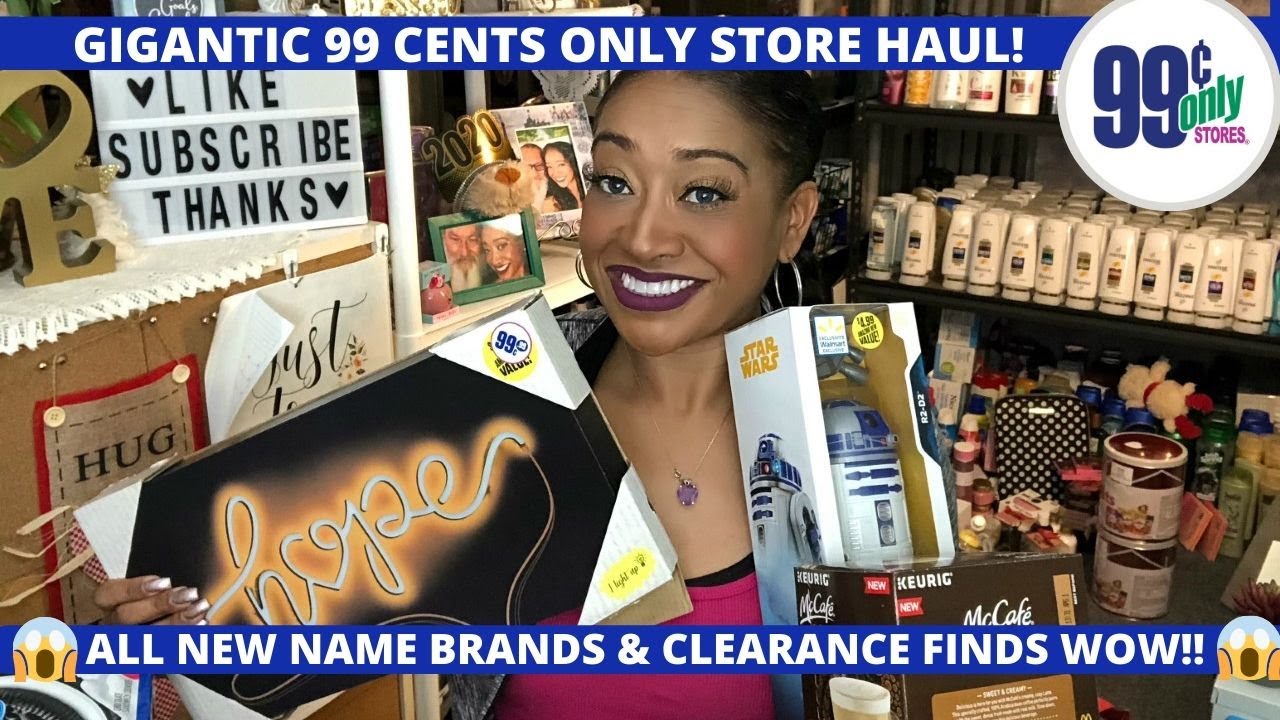 GIGANTIC 99 CENTS ONLY STORE HAUL~ALL NEW NAME BRANDS CLEARANCE FINDS ...