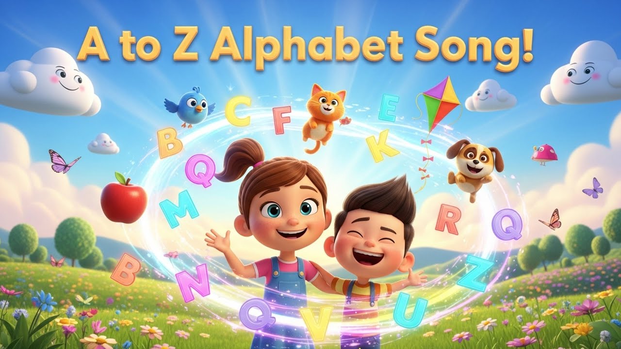 A to Z Alphabet Song | 3D Style Fun Learning Rhymes for Kids | ABC ...