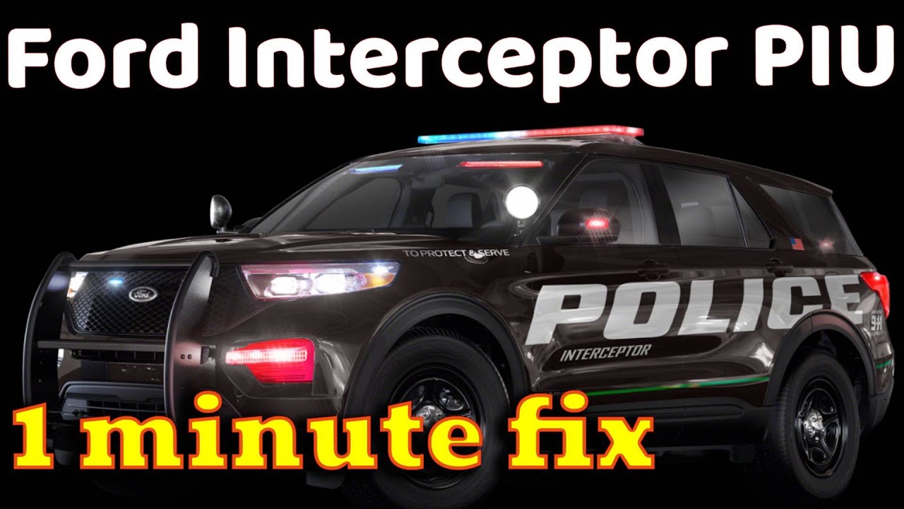 2017 Ford Explorer Police Interceptor (PIU) - Door Ajar Message - YouTube