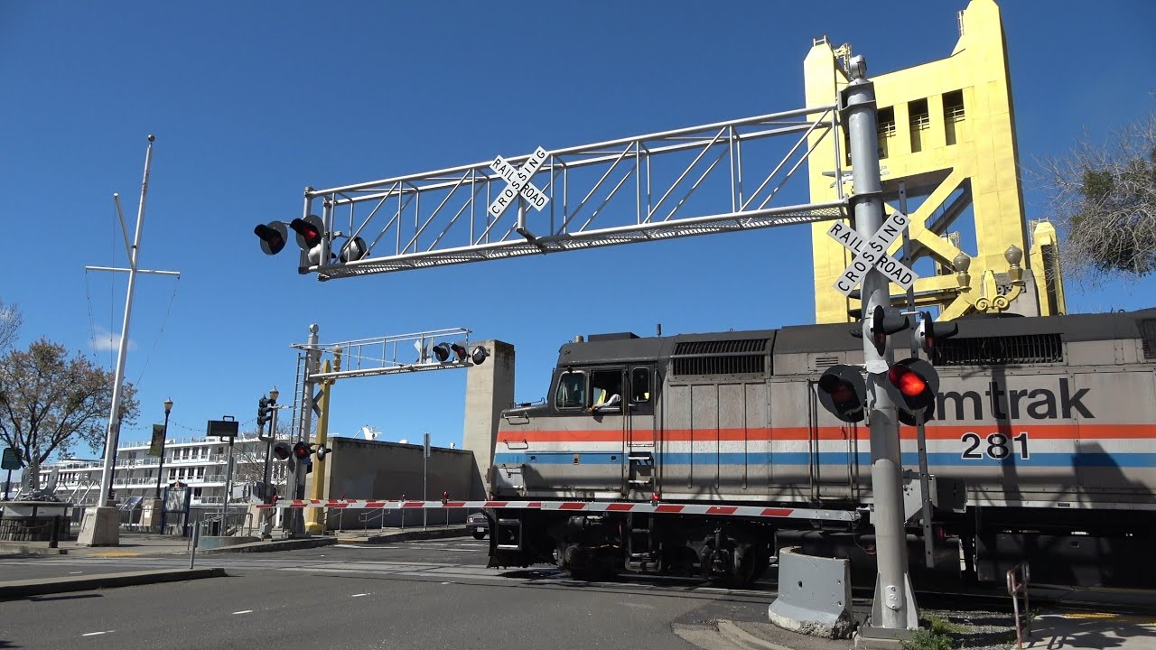 Amtrak 281 Lead CSRM SSRR Excurion Train - Capitol Mall Railroad ...