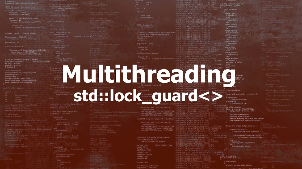 Multithreading std::lock_guard - YouTube