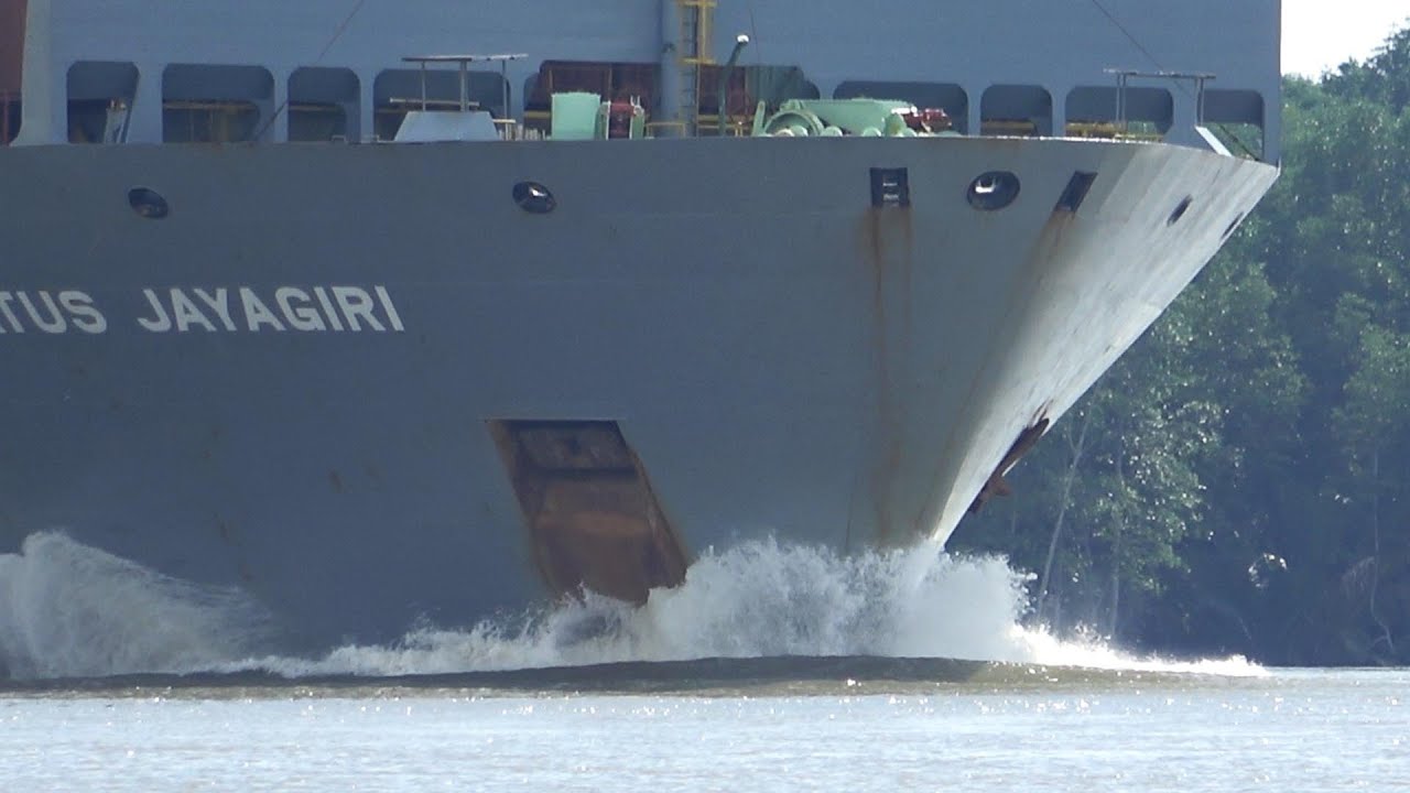 Unexpected Meeting on the Water: Two Container Ships at a Narrow River ...