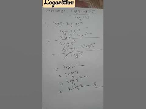 Logarithm class 10(mathematics) - YouTube