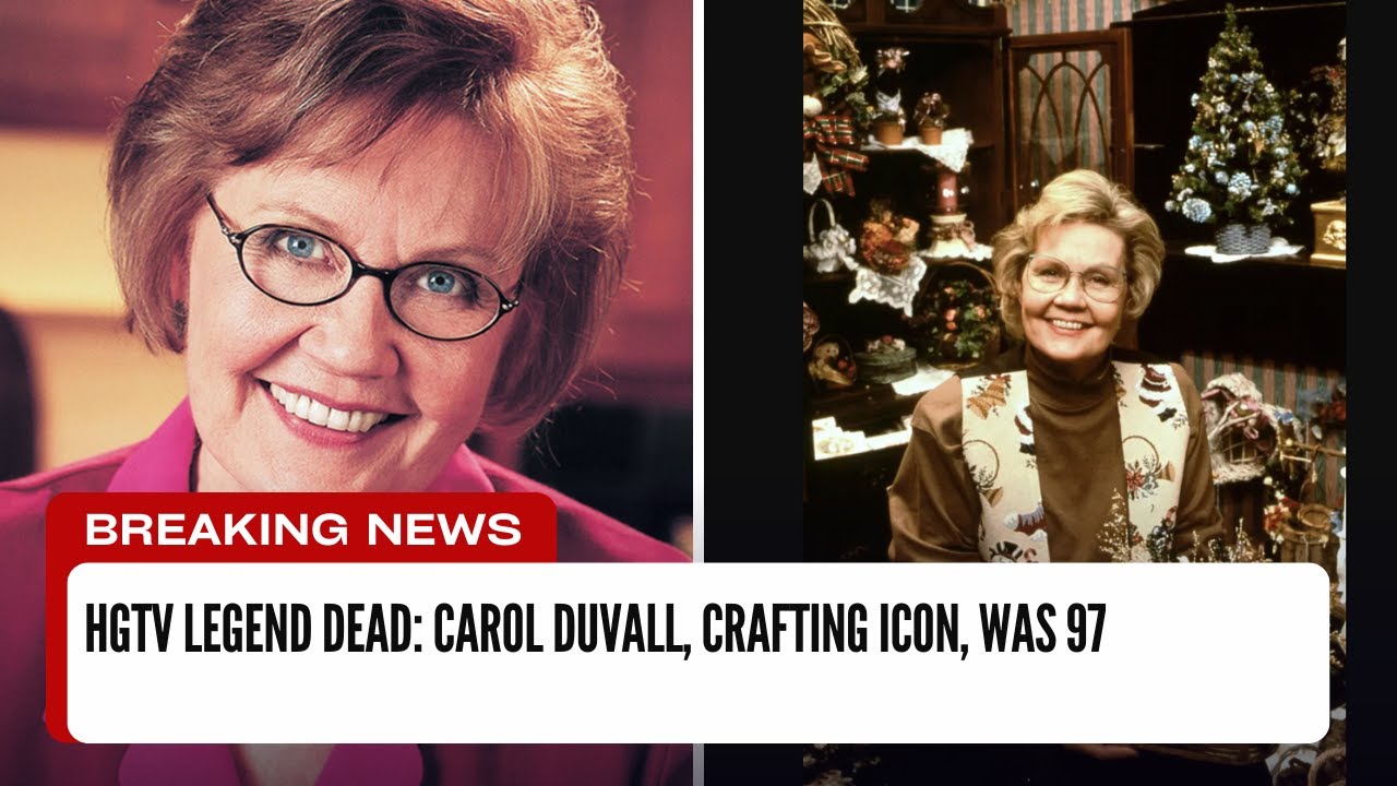 HGTV legend dead: Carol Duvall, crafting icon, was 97 : UTD News - YouTube