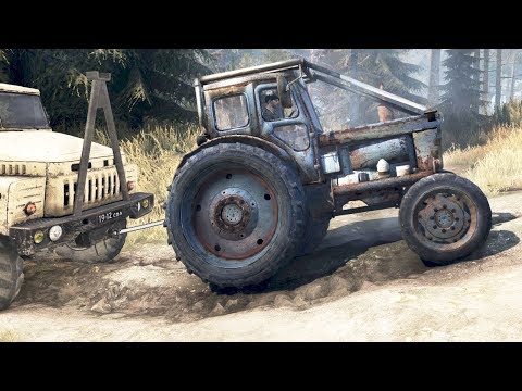 Spintires MudRunner - T 40 Tractor Towing a C 260 Tanker Truck