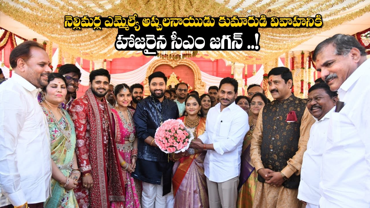 CM Jagan Attends Nellimarla MLA Appala Naidu Son Wedding | AP | CMTV ...