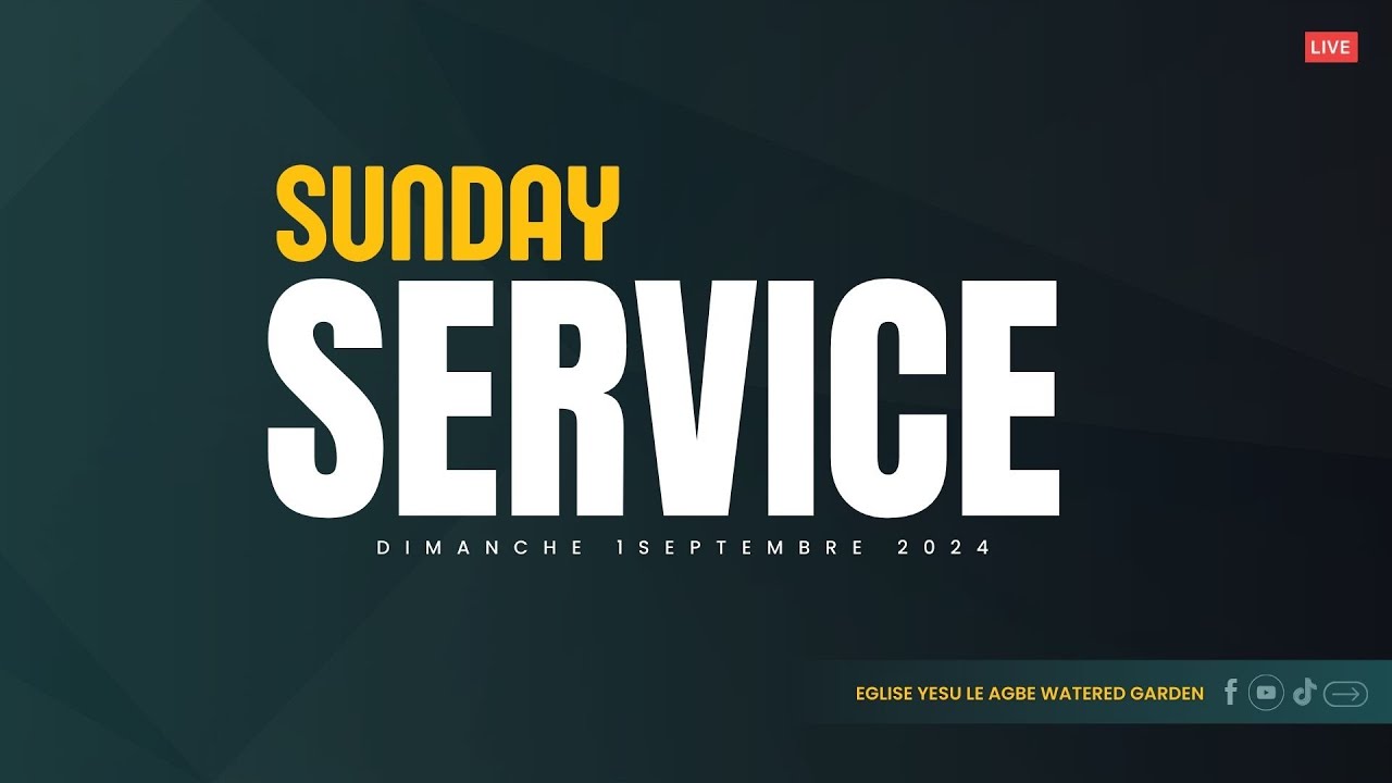 1𝐬𝐭 𝐒𝐞𝐩𝐭𝐞𝐦𝐛𝐞𝐫 𝐒𝐮𝐧𝐝𝐚𝐲 𝐒𝐞𝐫𝐯𝐢𝐜𝐞 - YouTube