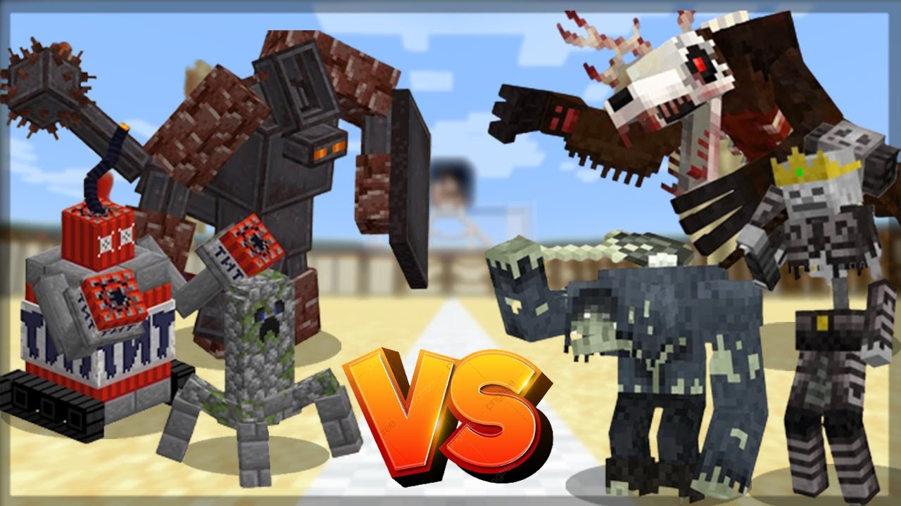 Minecraft: GOLEMANIA VS FISHS UNDEAD RISING ! - BATALHA DE MOBS - YouTube