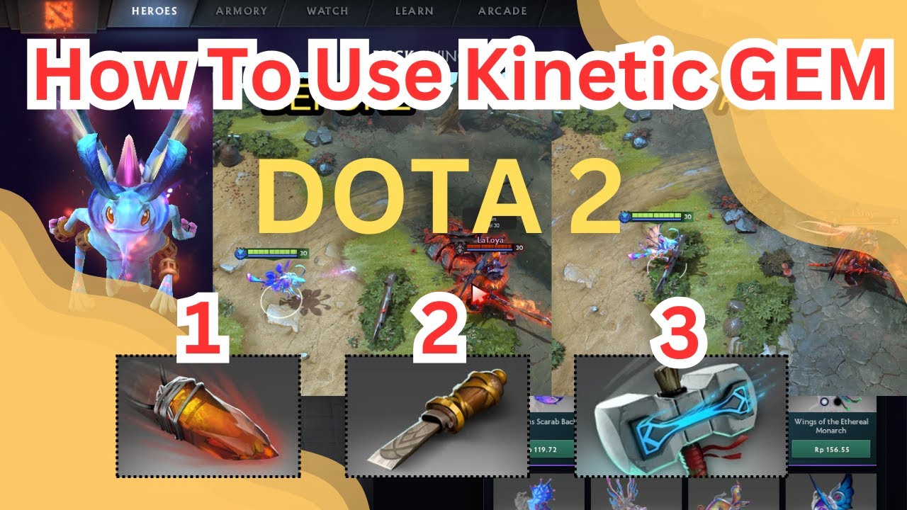 How To Use Kinetic GEM | DOTA 2 | 2025 - YouTube