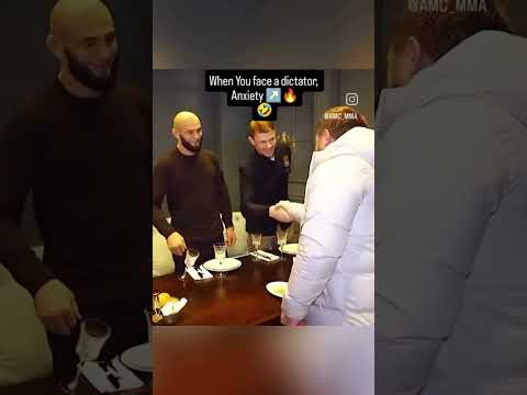 Khamzat chimaev scared of Kadyrow. #ufc #russia #putin